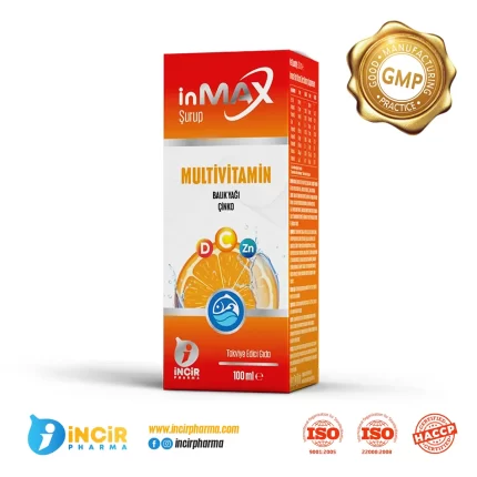 inMAX Multivitamin Balık Yağı ve Çinko Şurup – İncir Pharma